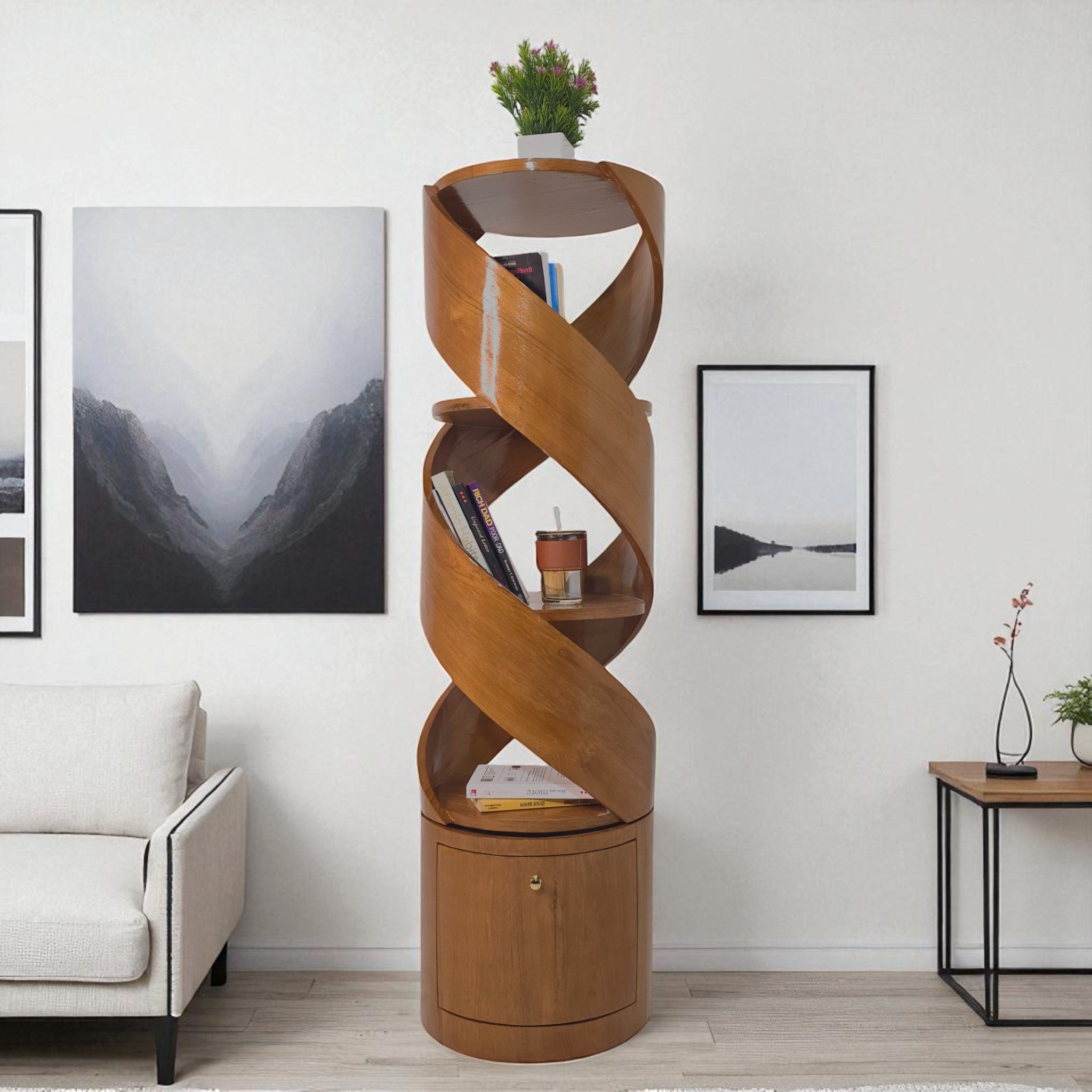 Book Bend Zigzag Wall Shelf for Books | TrendHaus Furniture – TrendHaus ...